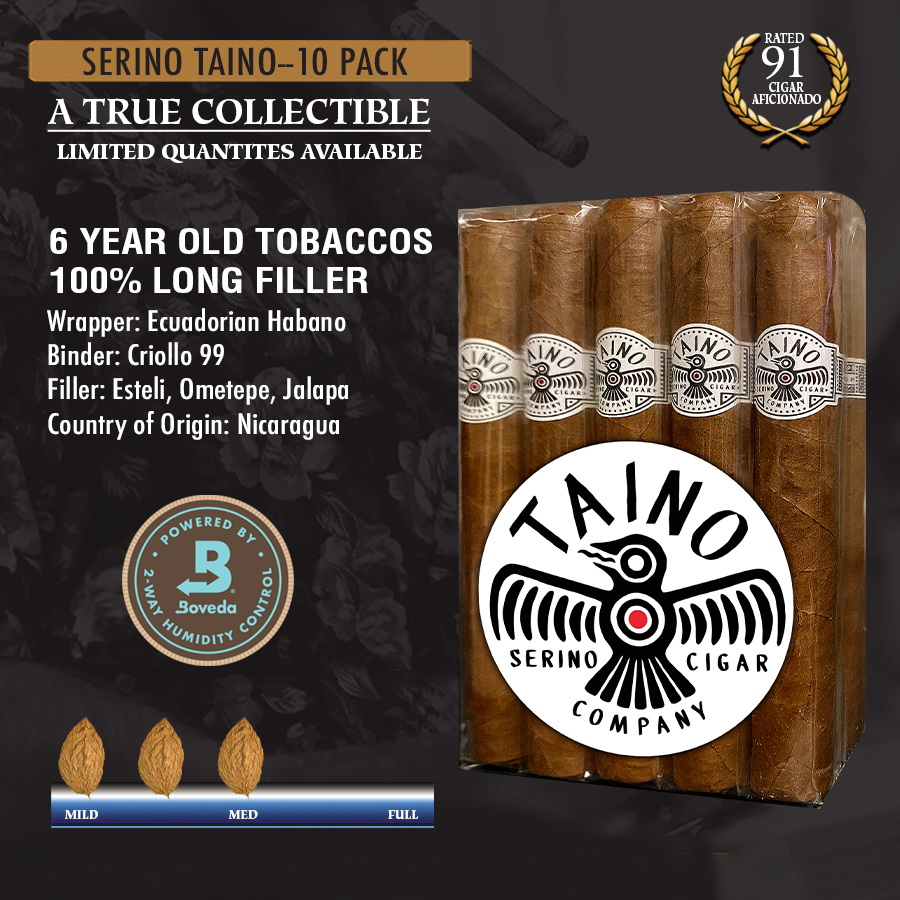Taíno White Label (10 Pack) - Serino Cigar Co. - A Handcrafted Boutique ...